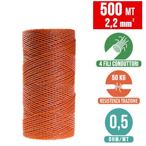 CABLE CORDON ELECTRICO DE 9 HILOS X 500 MT